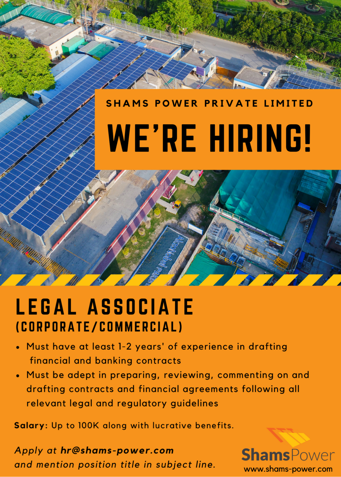 Job Opportunity: Legal Associate Position at Shams Power, Lahore ...